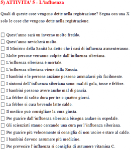 Influenza – free Italian listening practice exercise