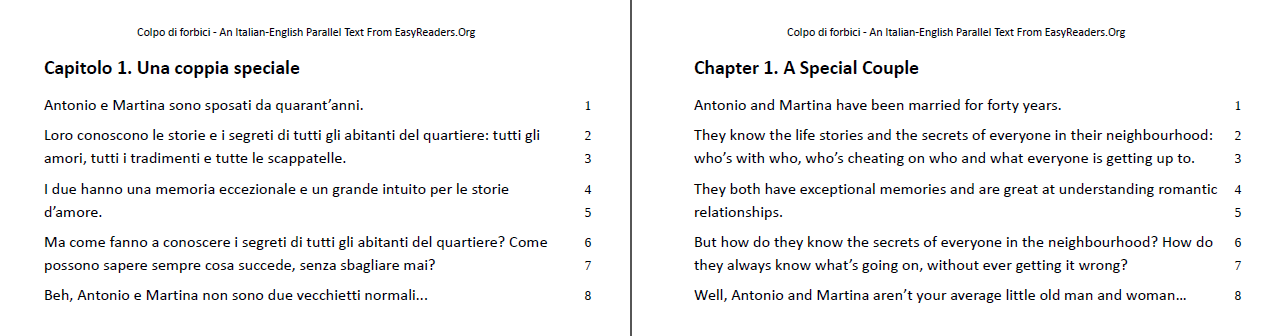 Italian/English Parallel Texts And A FREE GIFT FOR YOU!